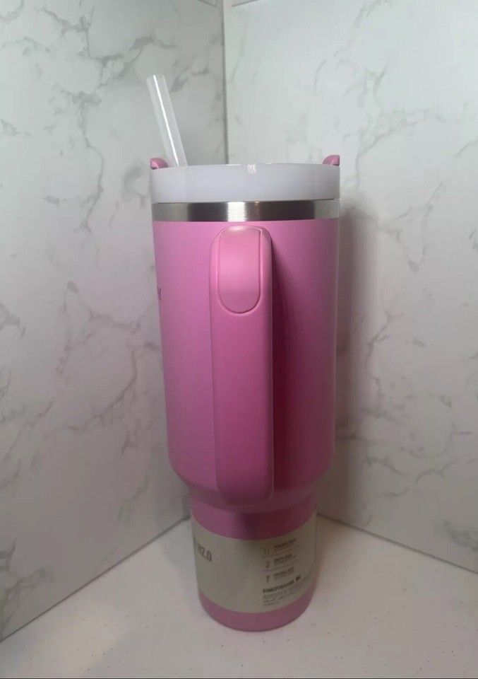 🌸 NEW AUTHENTIC Stanley Peony PINK 40 oz Quencher Tumbler Cup! | eBay