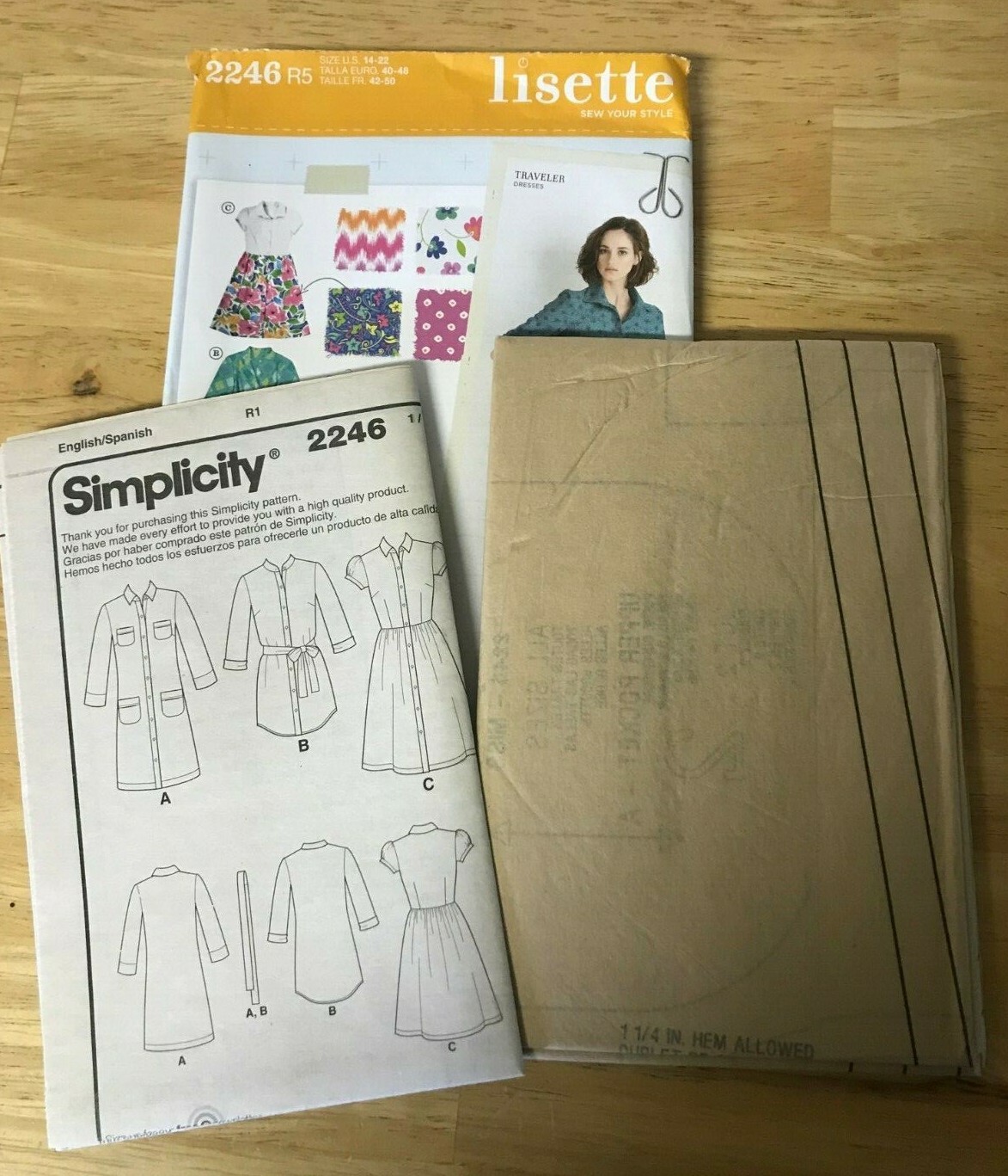 Simplicity Lisette Dress in 3 lengths pattern #2246 Misses Size 14-22 Uncut | eBay