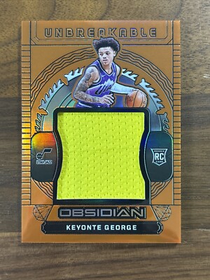 Keyonte George 2023-24 Obsidian /99 Rookie Patch Orange Flood ...