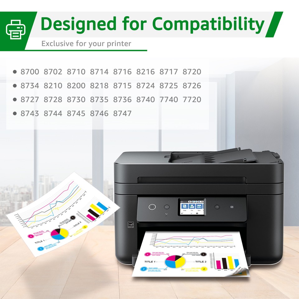 4PCS BCYM Ink Combo For HP 952XL OfficeJet Pro 7720 7740 8216 8702 8710 ...