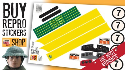 Action Man Grand Prix Racing Car Stickers | eBay