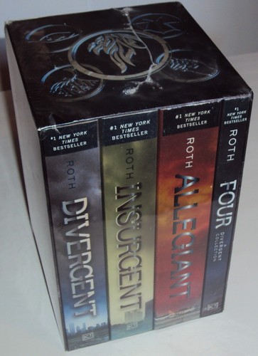 Divergent Series 4 Book Box Set Divergent Insurgent Allegiant Four ...
