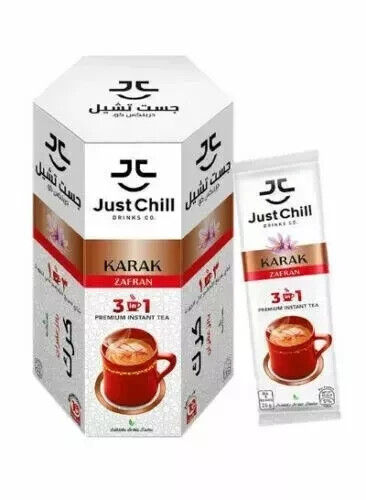 Just Chill Karak Chai Zafran Multi Sachet 260g Free Shipping World wide ...