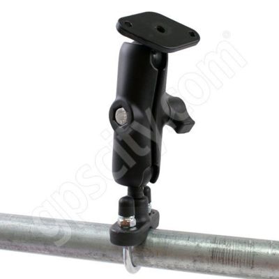 RAM Mount Zinc U-Bolt Mount with Aluminum Arm and Diamond Plate RAM-B ...