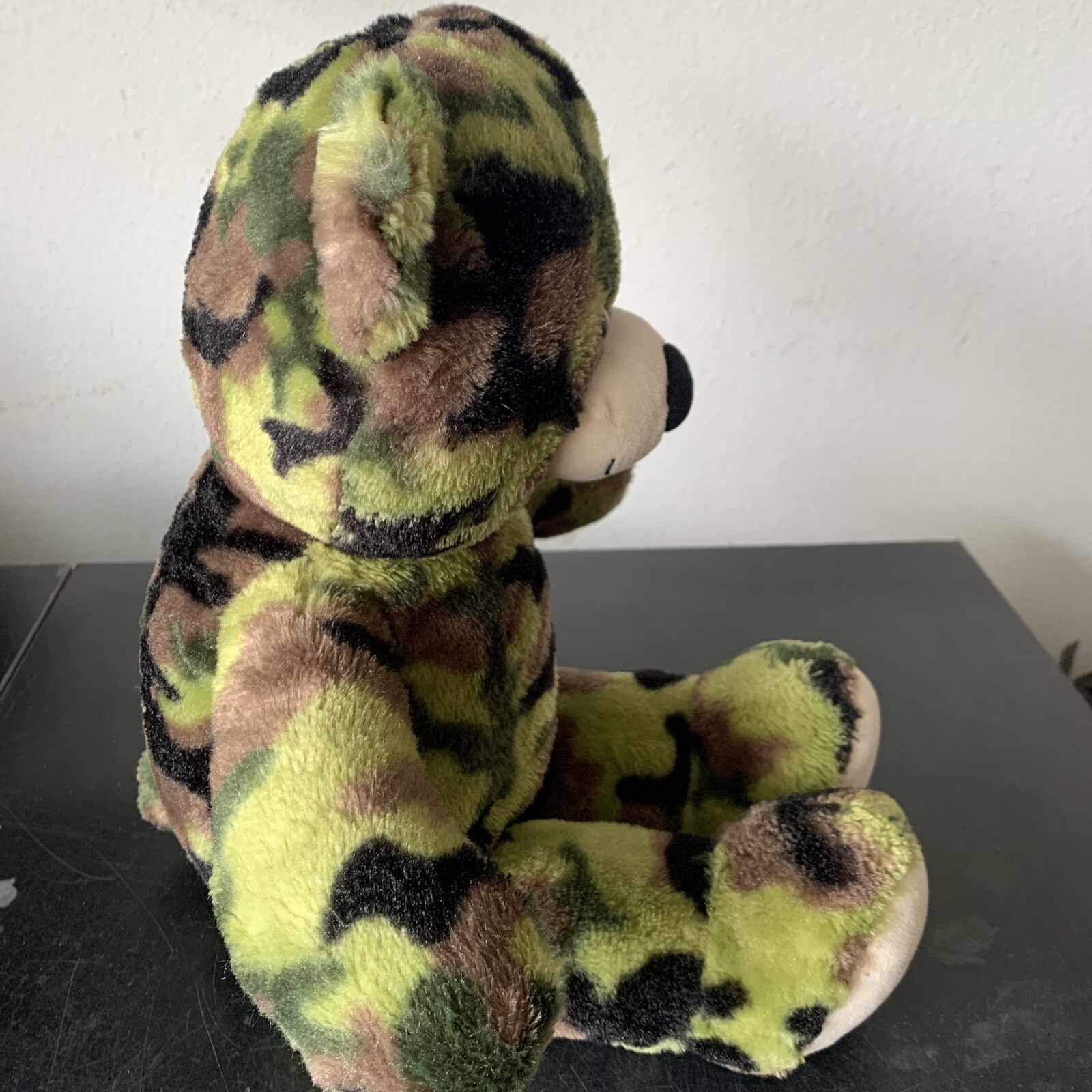 "Build A Bear" Army Green Camo Teddy 17" Plush Military Camo Stuffed ...