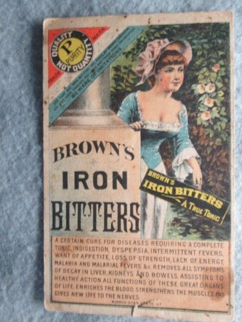 Antique Brown's Iron Bitters Victorian Trade Card | eBay