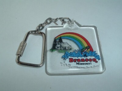 VINTAGE BRANSON MISSOURI LUCITE KEYCHAIN KEYRING KEY FOB | eBay