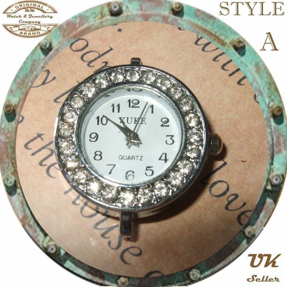 BUY 1,2,5 OR 10 WHOLESALE BEAD QUARTZ WATCH FACE FOR BEADING SILVER ...