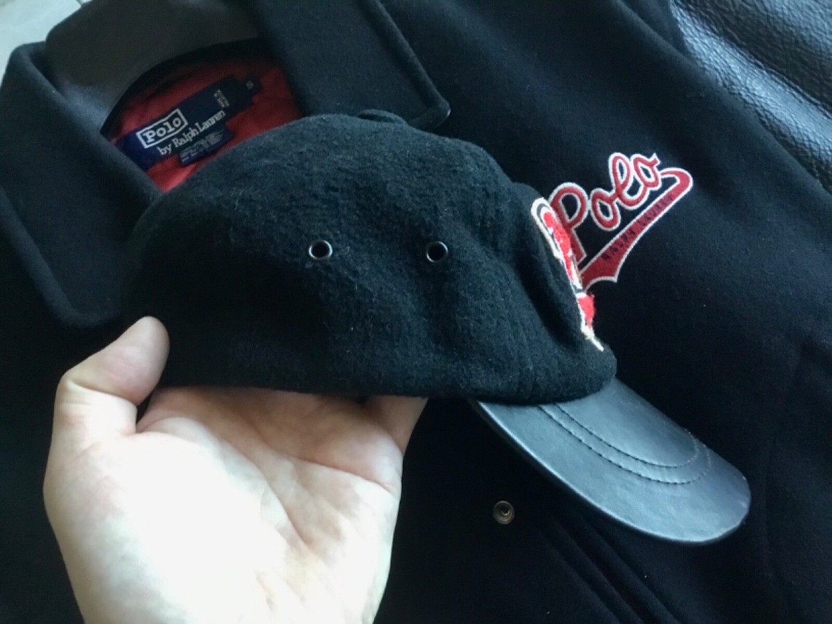 OG Vintage Polo Ralph Lauren Tiger Leather Jacket W/ Hat RRL OG Vintage Polo Ralph Lauren Tiger Leather Jacket W/ Hat RRL