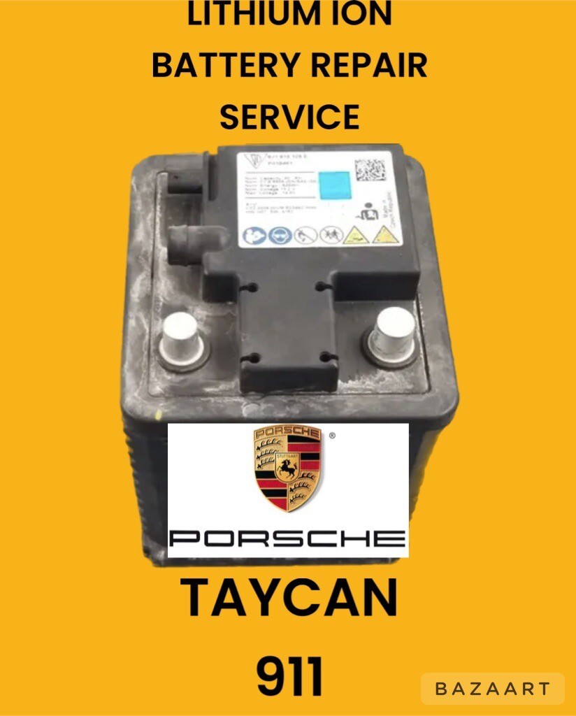 Porsche 911 TAYCAN 12v Lithium Ion Battery LIB REPAIR SERVICE — | eBay