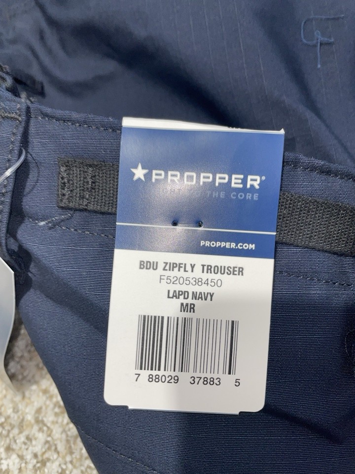 Propper BDU Zip fly Trouser Work Pants Flight Deck Pants Navy Blue M/R | eBay