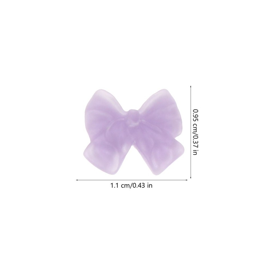 2 Bags Bow Shaped Nail Accessories DIY for Dressup Manicure Decoration ...