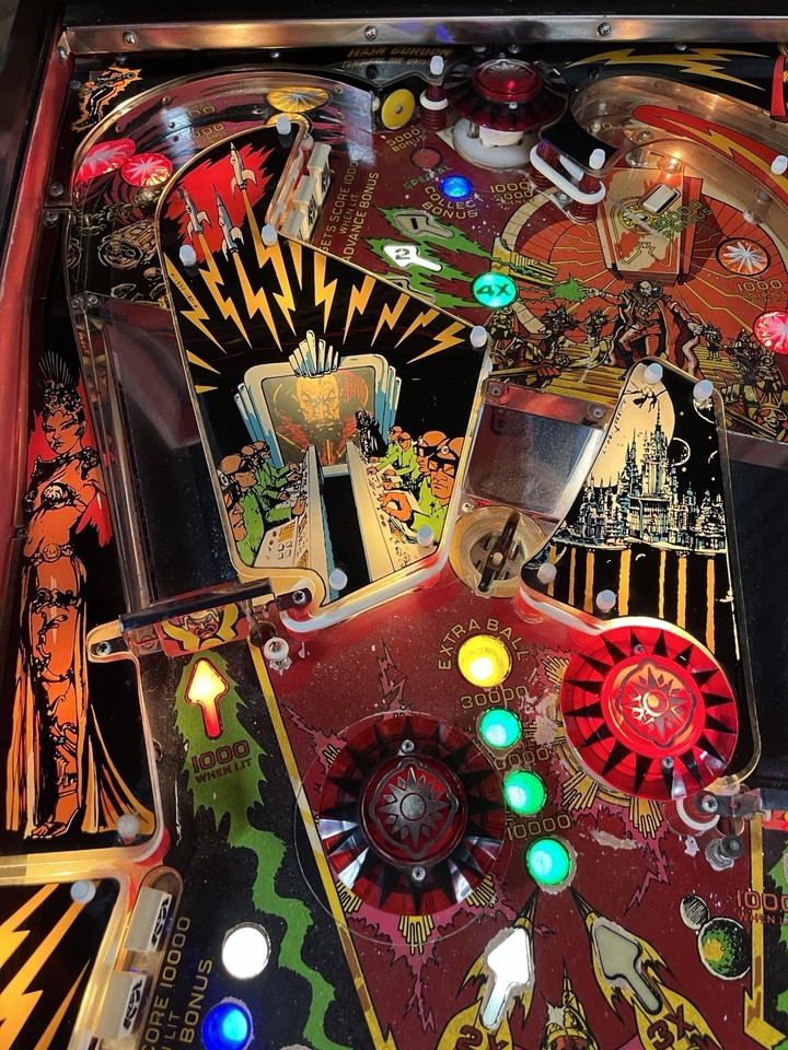 1980 BALLY FLASH GORDON PINBALL MACHINE PROF TECHS PLAYS GREAT | eBay