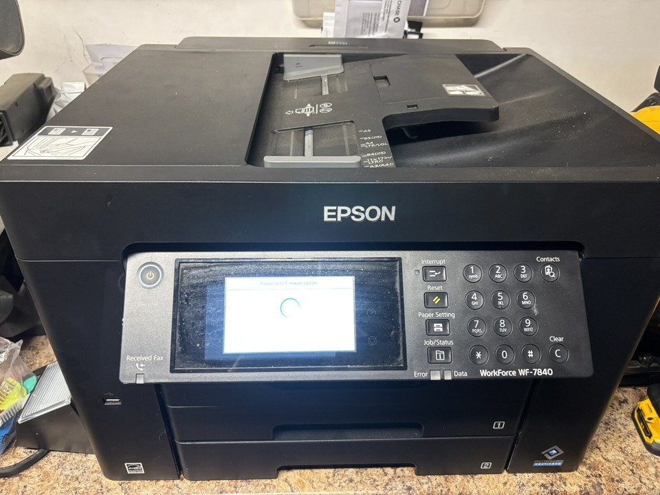 Epson WorkForce Pro WF-7840 Wireless Wide Format Color All-in-One ...