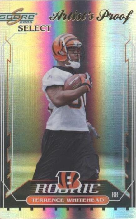 2006 Score Select - Rookie Terrence Whitehead #401 Artist's Proof /32 ...