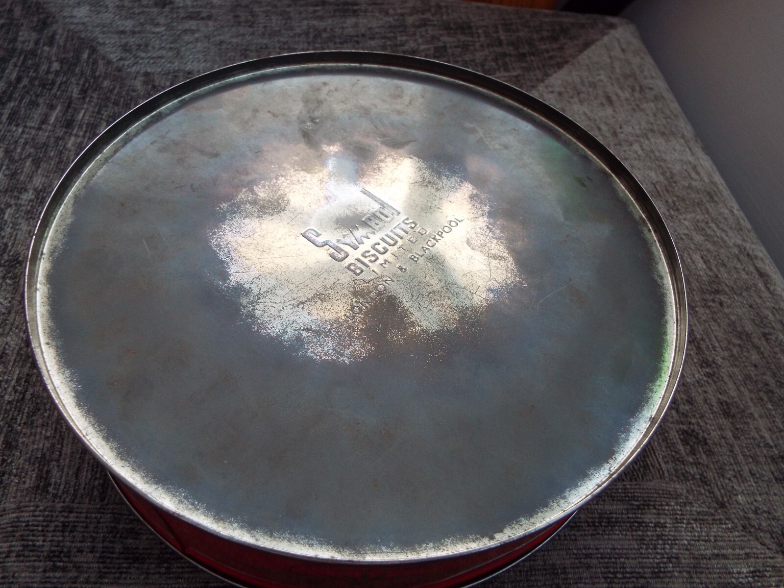 Vintage Empty Symbol Biscuit Tin London & Blackpool. Advertising ...