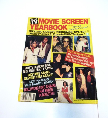 VINTAGE 1977 MOVIE SCREEN YEARBOOK NUMBER 27 ELVIS, CHER, CHERYL LADD ...