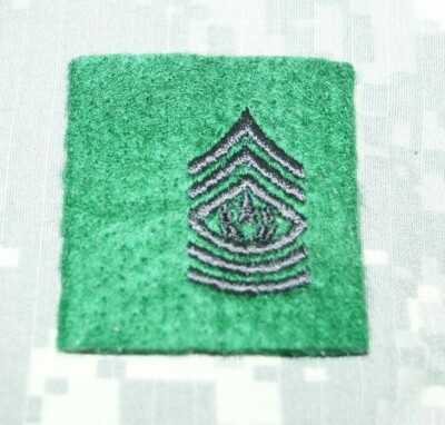 Patch US Army Command Sergeant Major CSM E-9 Green Leadership Jacket ...