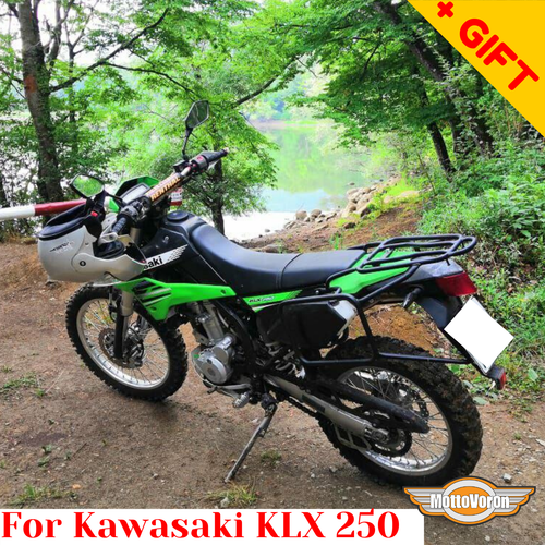 For Kawasaki KLX 250 rack luggage system KLX250SF side carrier D ...