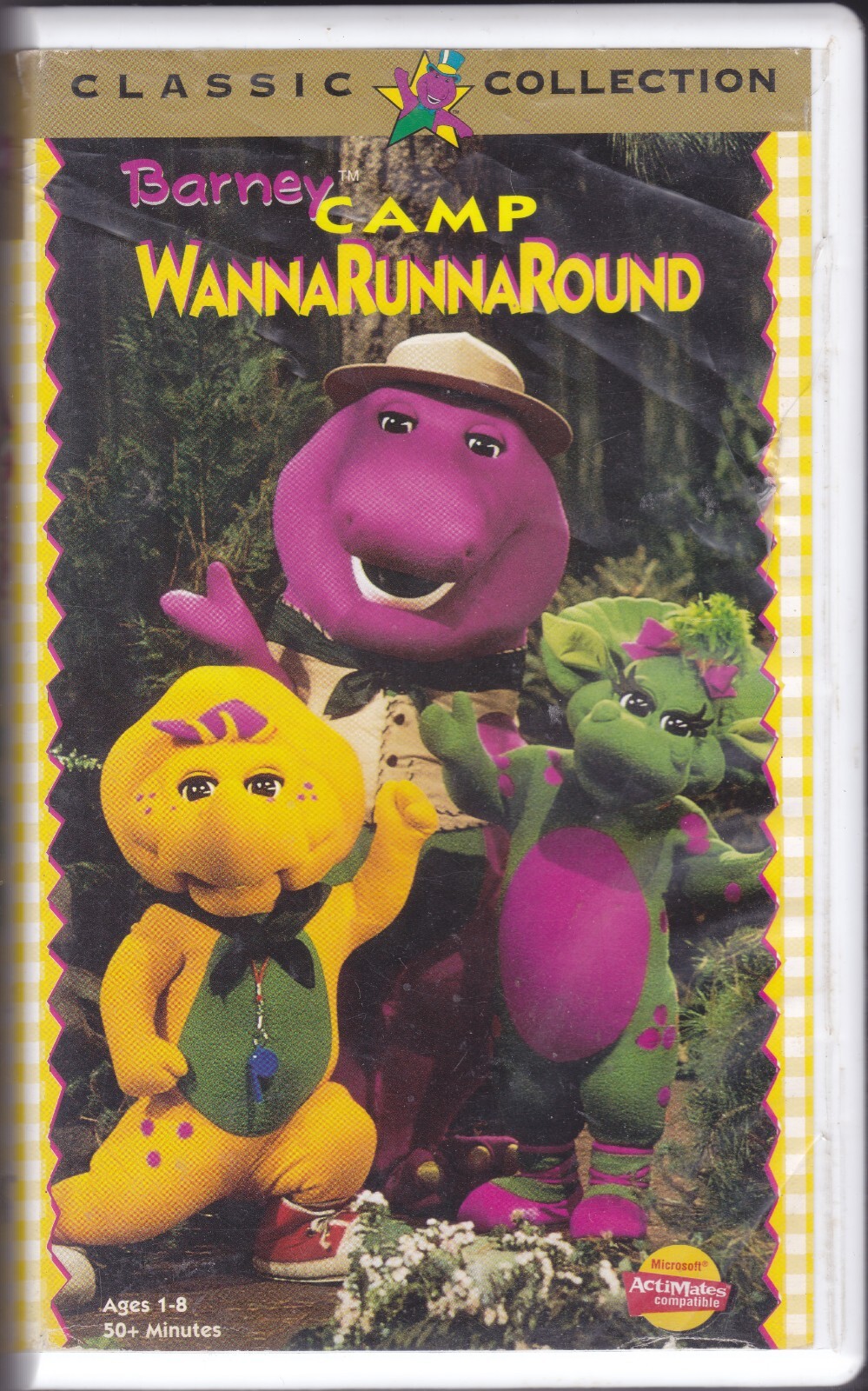 Barney: Camp WannaRunnaRound ~ (VHS, 1997) Canadian Plastic Clamshell ...