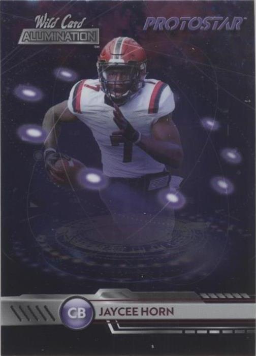 2021 Wild Card Alumination - Protostar Jaycee Horn #PS-14 Purple (RC ...
