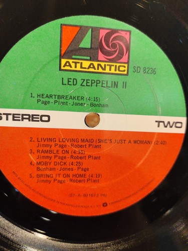 Led Zeppelin II US SD 8236 PR | eBay