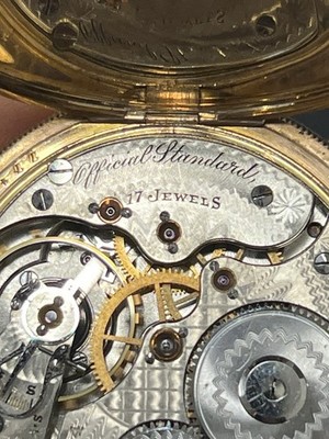 1907 Hamilton 972 "Official Standard" 17J 16s Gold Filled Pocket Watch ...