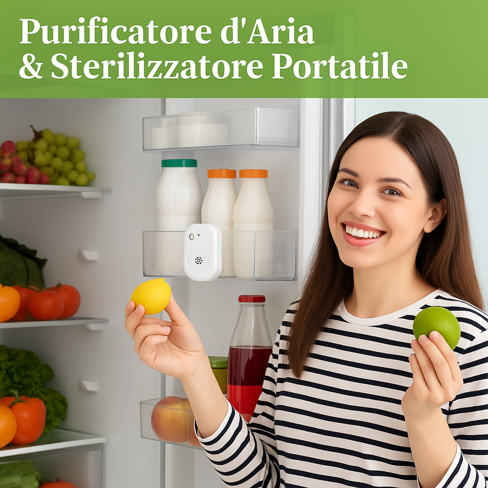 Mini Purificatore Aria Frigorifero Generatore Ozono Elimina Odori USB ...