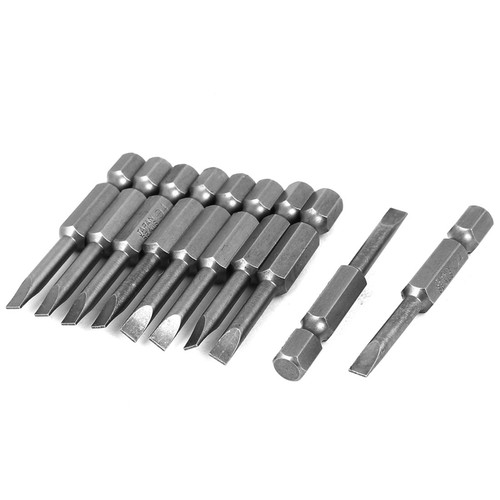 4mm Tip Magnetic Slotted Flat Head Screw Driver Bits 10 Pcs | eBay