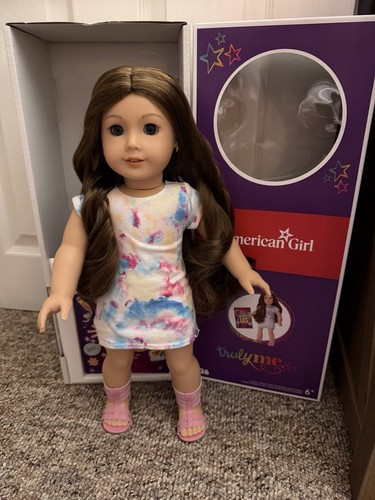 American Girl Doll Truly Me 126 Brown Hair Blue Eyes with Pierced Ears ...
