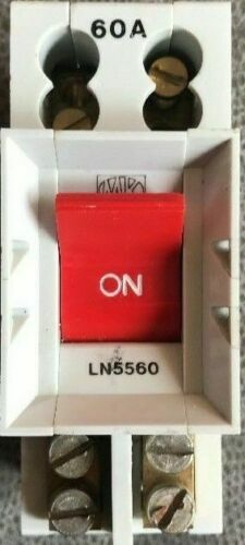 MK 60 Amp Main Switch Disconnector 60a Double Pole Isolator Sentry ...