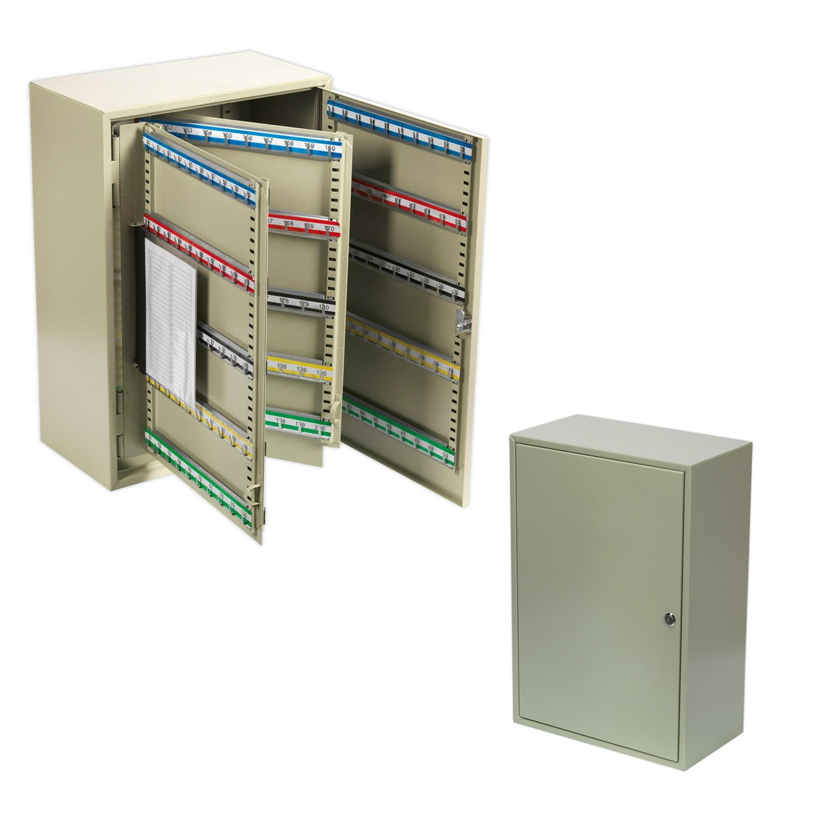 Sealey Key Cabinet 300 Key Capacity Steel construction with two keys ...