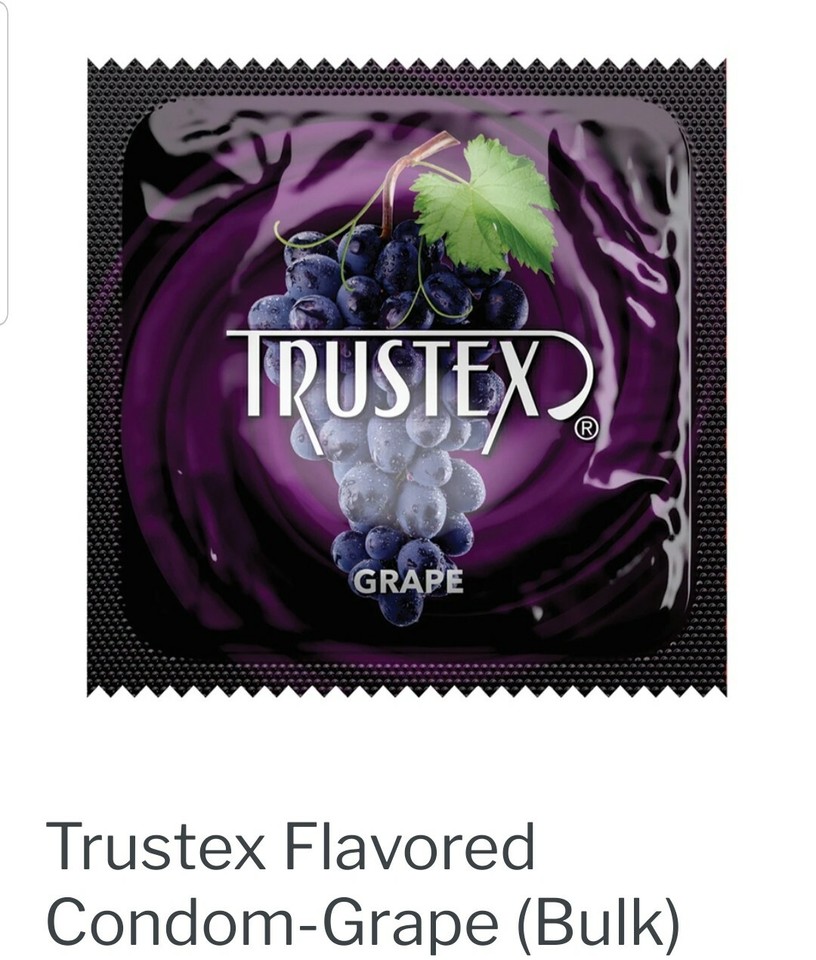 Trustex Assorted Flavors Flavored Lubricated Condoms - Grape 2pcs | eBay
