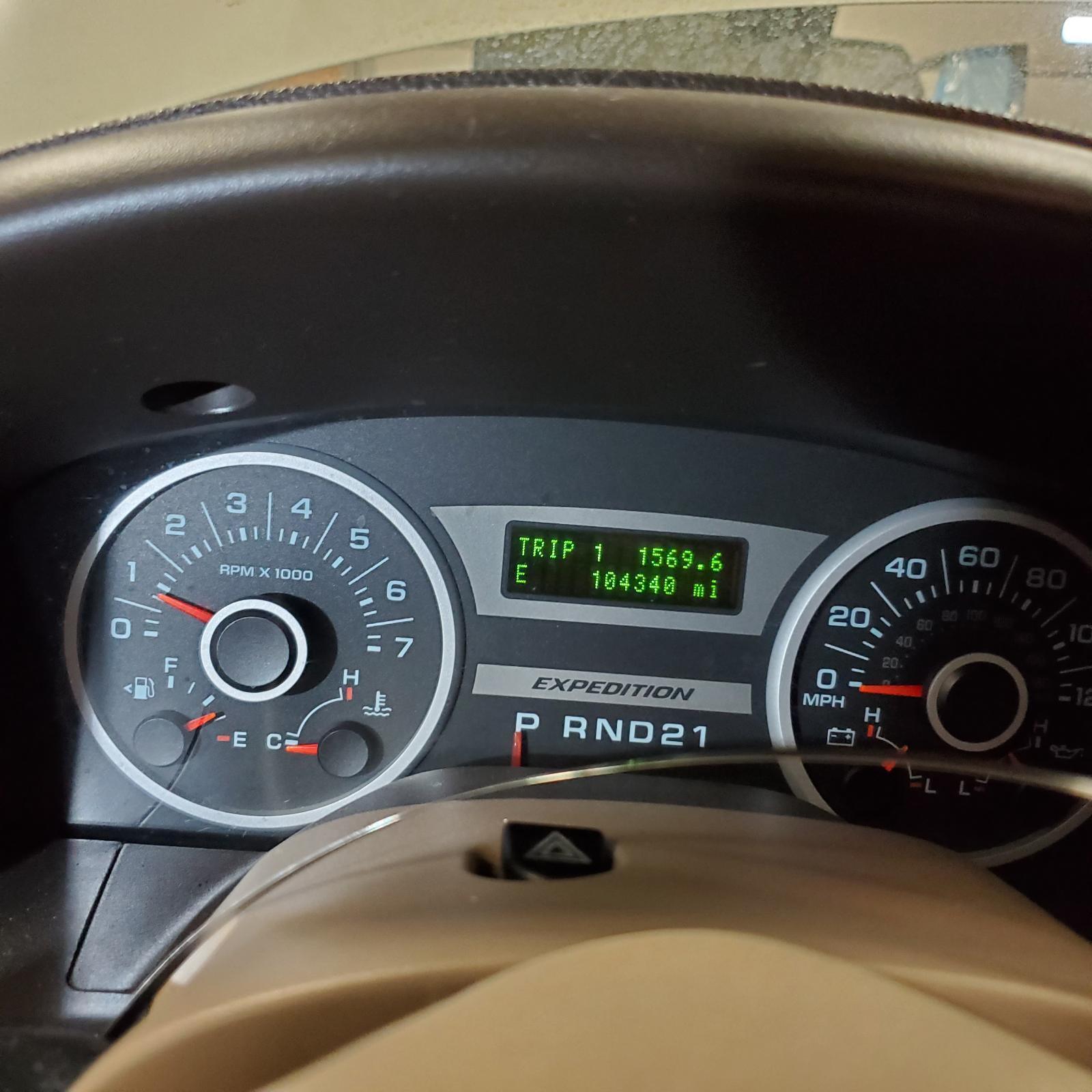 FORD EXPEDITION Speedometer (cluster), MPH, w/message center, ID 6L1T ...
