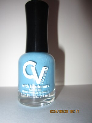 CV Color Vibe Nail Polish with Hardeners CARIBBEAN 014 Blue 11 mL 0.37 ...