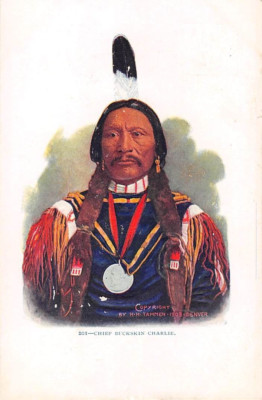 CHIEF SAPIAH - BUCKSKIN CHARLIE, UTE INDIAN ~ EMB IMAGE, TAMMEN PUB ...