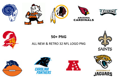 50+ file SVG 32 NFL New & Retro Logo, NFL Cut Bundle Clipart Design ...