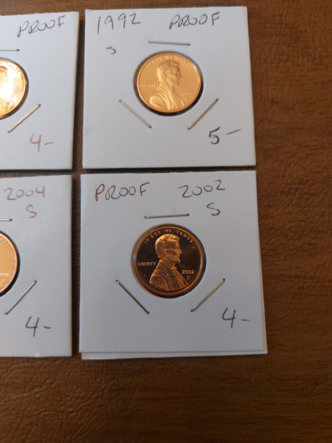 Lot Of 4 Proof Pennies. Perfect Condition. | eBay