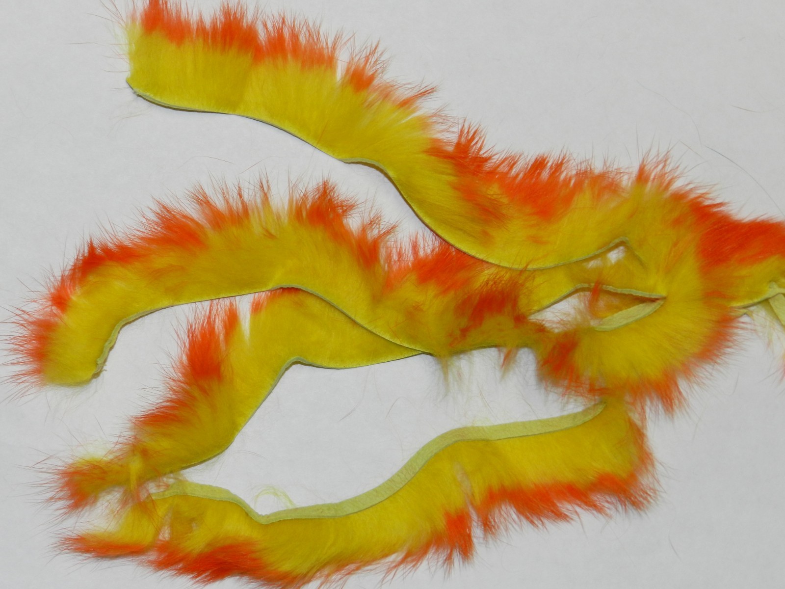 Hareline Dubbin' TWO TONE RABBIT CROSSCUT STRIPS Fly & Jig Tying | eBay