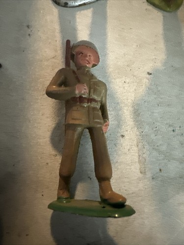 Vintage Barclay Manoil WWI Lot of 7 Metal Toy Soldier Cast Lead Army ...