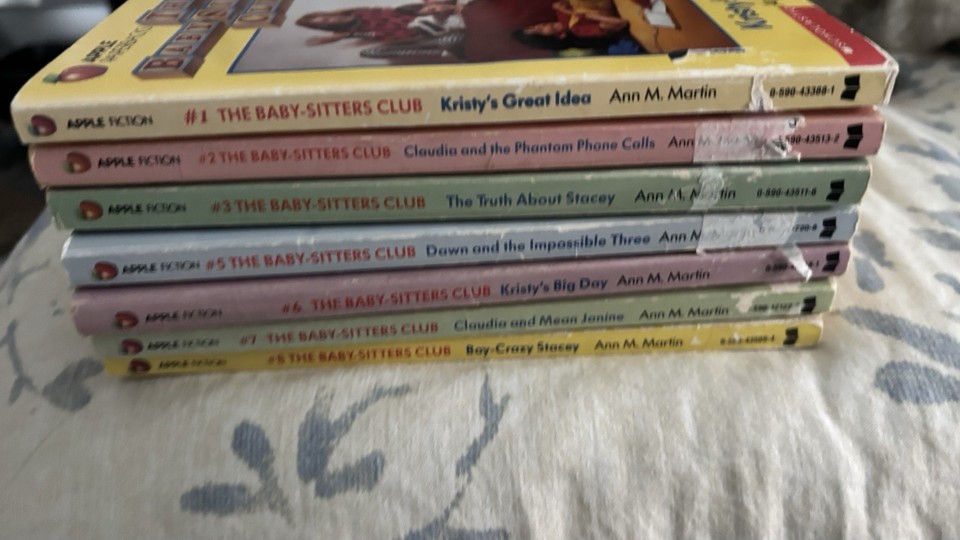 Vintage 1980's The Babysitters Club Books Retro Paperback Series 1 -7 ...