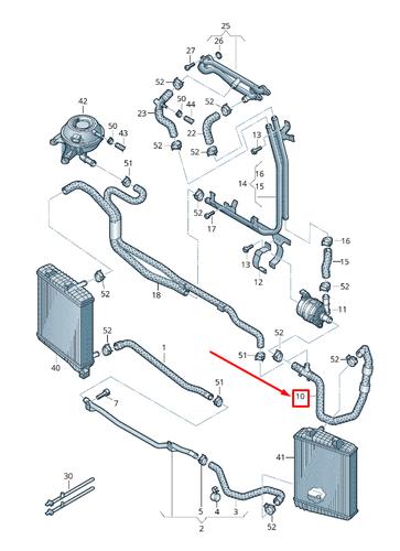 VW TOUAREG 7P Motorkühlschlauch 7P0122051J NEU ORIGINAL | eBay