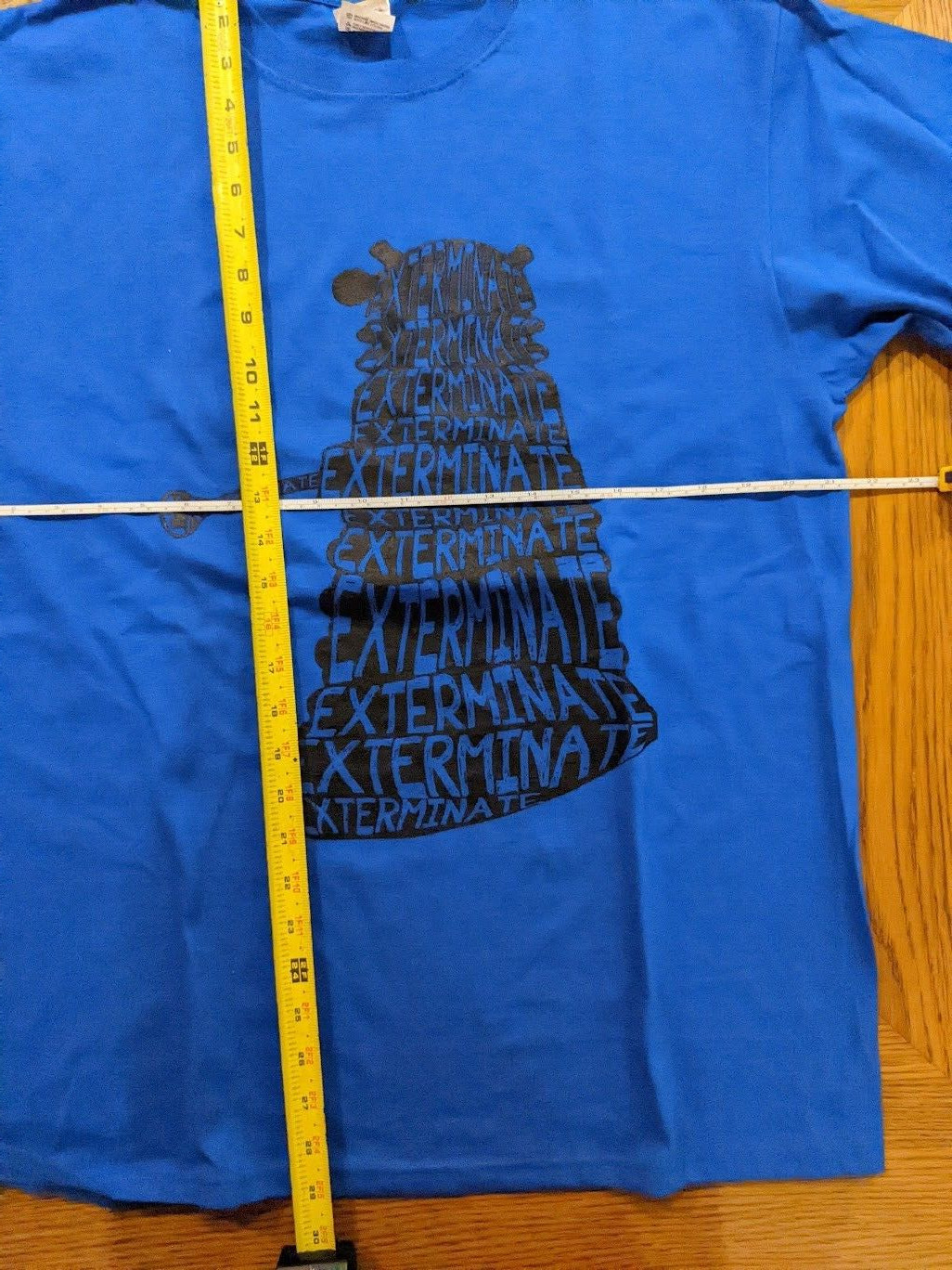 Doctor Who Dalek Exterminate Royal Blue Large (L) T-S… - Gem