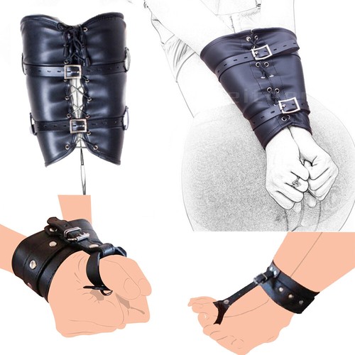 Bondage Armbinder Leg Binder Restraint Sleeve Body Harness Finger ...