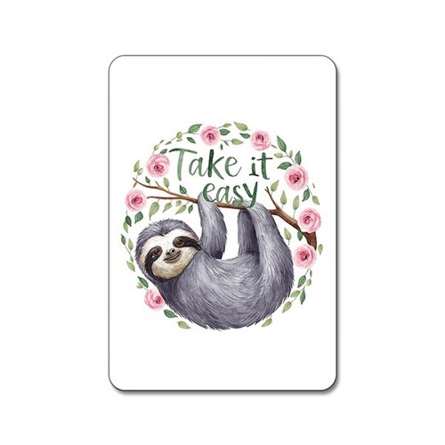 Take It Easy - Cute Funny Sloth Motivational Magnet | eBay