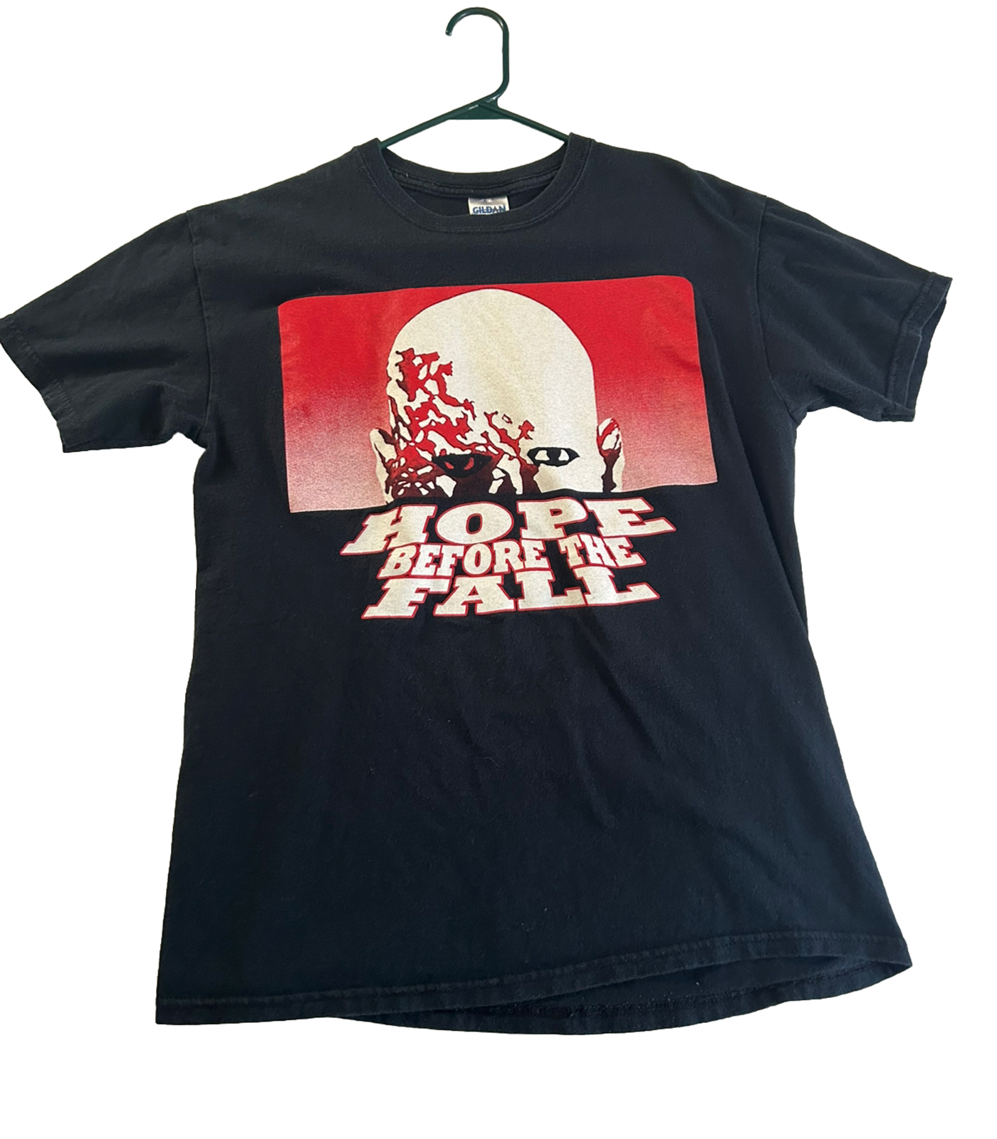 Men's Hope Before The Fall T-Shirt Size Medium Black/Red Metalcore ...