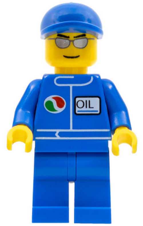 LEGO ® - City ™ - Figurine Octan Blue Oil Blue Legs Blue Short Bill Cap ...