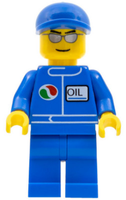 LEGO ® - City ™ - Figurine Octan Blue Oil Blue Legs Blue Short Bill Cap ...