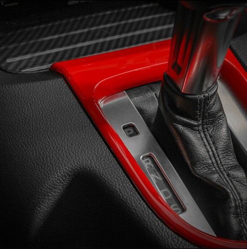 For Ford Mustang 2015-2020 Red Car Gear Shift Decor Frame Trim Decor ...