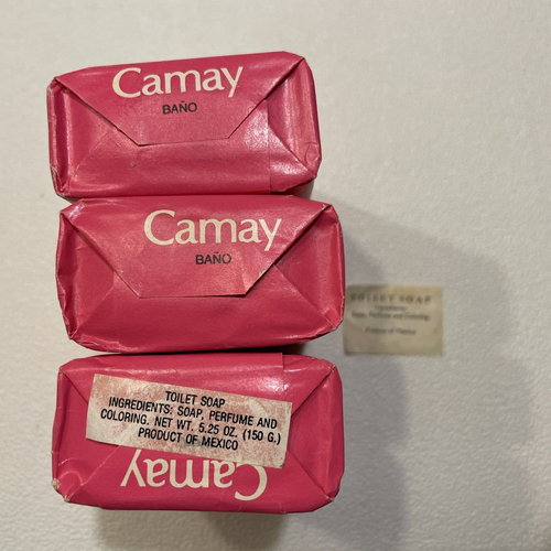 Camay 3 Toilet Soap Bars Spanish Writing Pink 4.7 oz Made In Mexico for ...